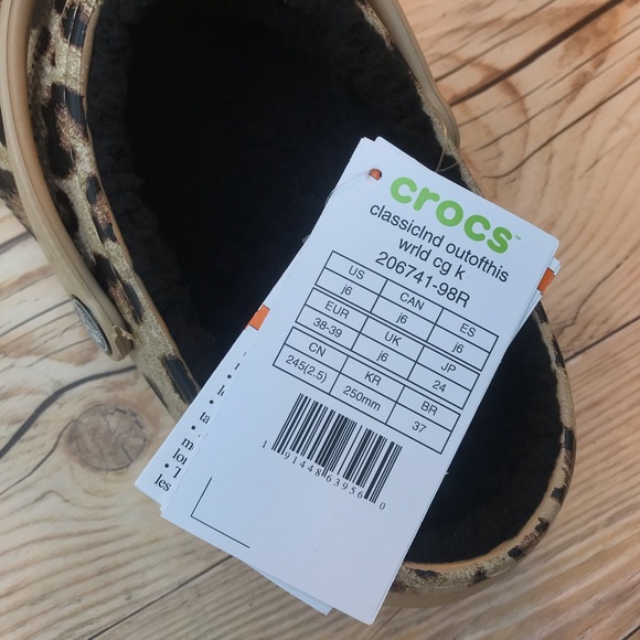 CROCS | Shoes | Crocs Classic Lined Clog Animal Leopard Print | Poshmark